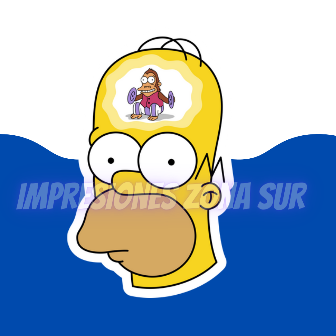 Homero pensando - Los simpsons